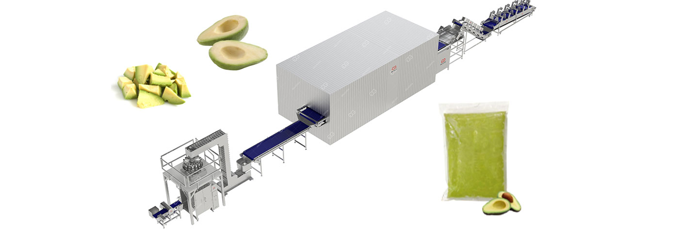 IQF Avocado Chunks Processing Line